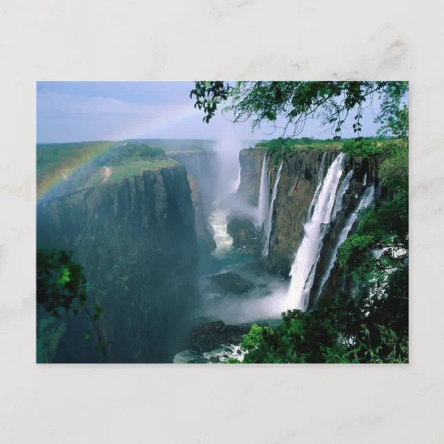 victoria falls, zimbabwe postcard | Zazzle