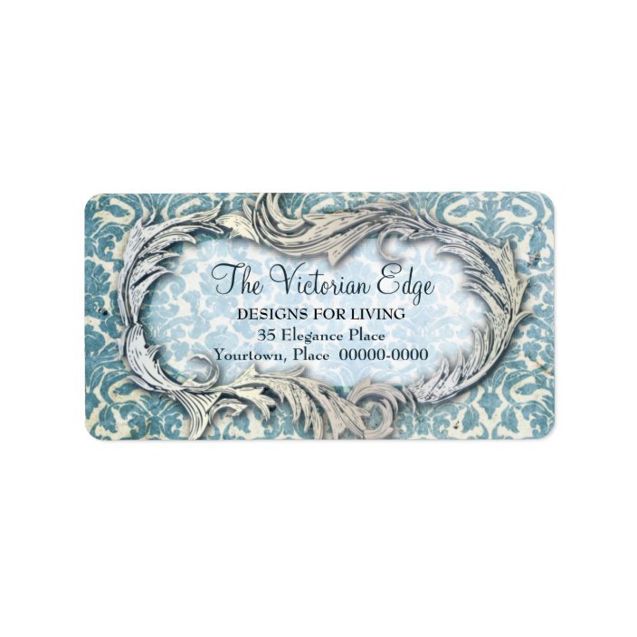 Victorian Aesthetic Damask Address Labels | Zazzle.com