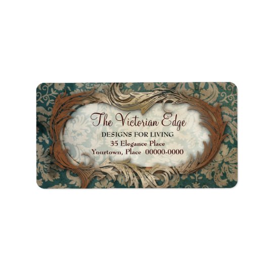 Victorian Aesthetic Damask Address Labels | Zazzle.com
