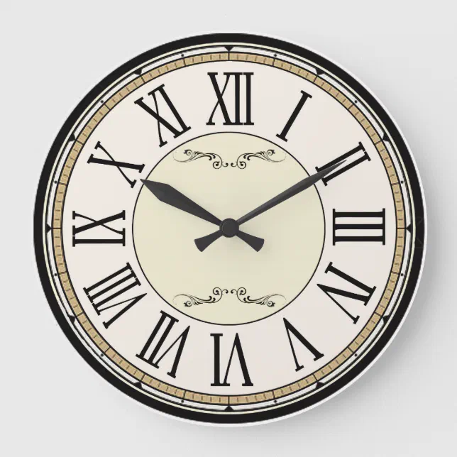 Victorian Antique Roman Numbers Clock | Zazzle