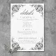 Victorian Bat Until Death Black White Wedding Enclosure Card | Zazzle