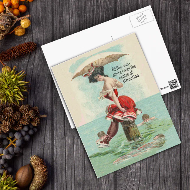 Victorian Bathing Beauty Postcard | Zazzle
