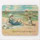Victorian Beach Swim Girl Ocean Summer Vacation Mouse Pad | Zazzle