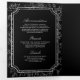 Victorian Black Catholic QR Code Wedding Tri-Fold Invitation | Zazzle