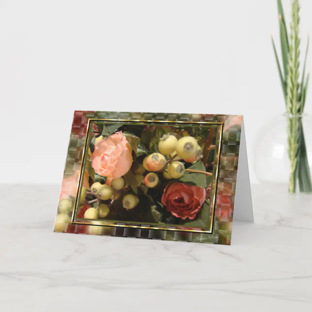 Victorian blank card | Zazzle