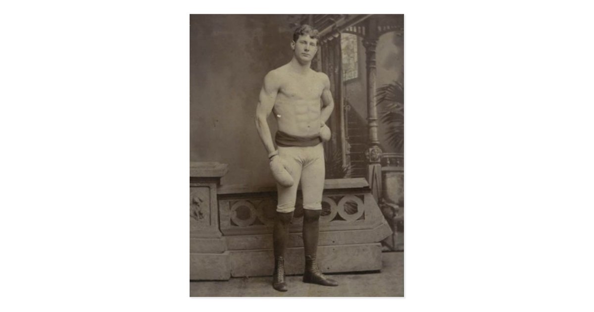 Victorian Boxing Boy Postcard | Zazzle.com