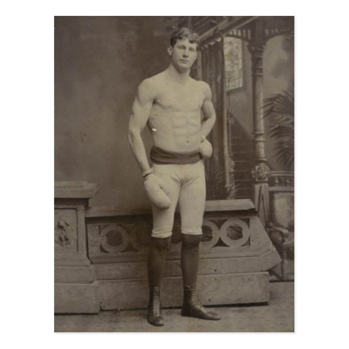 Victorian Boxing Boy Postcard | Zazzle.com