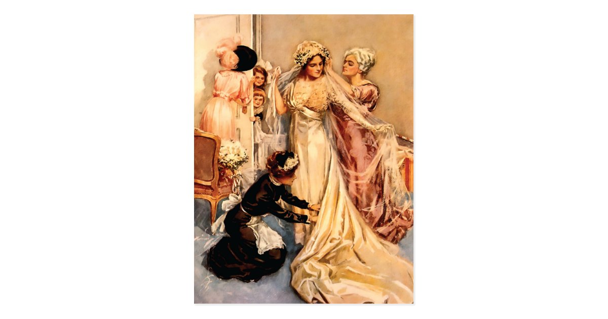 Victorian Bride To Be Postcard | Zazzle.com