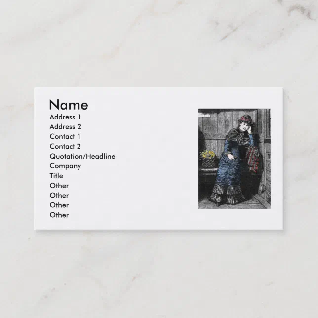 Victorian Business Card | Zazzle