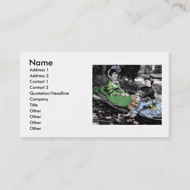Victorian Business Card | Zazzle