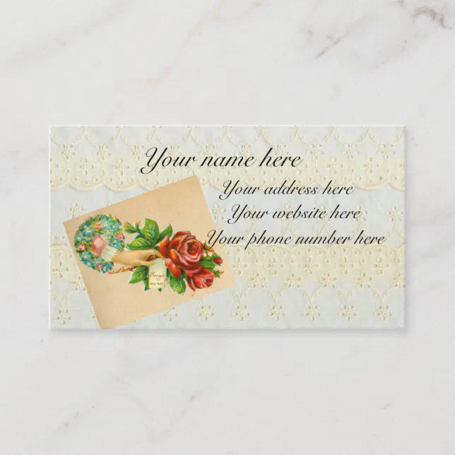 Victorian calling card | Zazzle