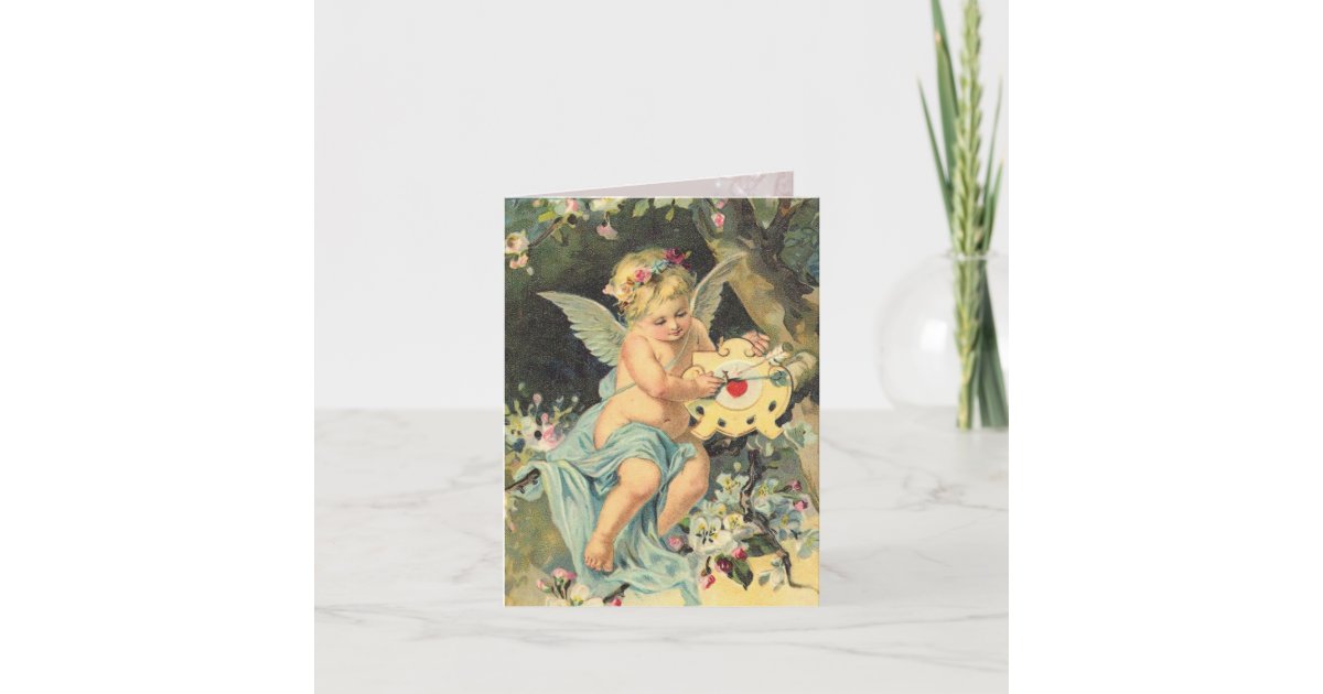 Victorian Cherub Note Cards | Zazzle