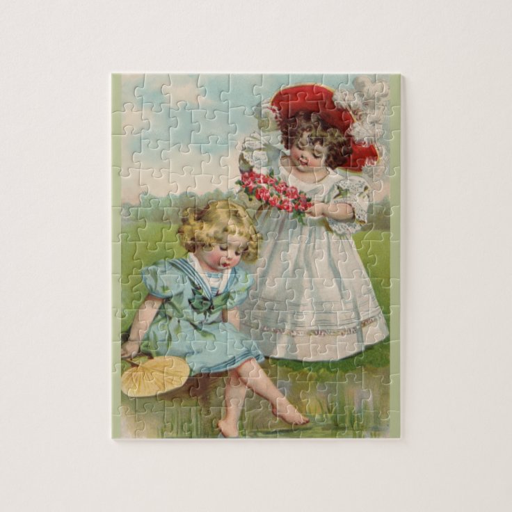 Victorian Children Jigsaw Puzzle | Zazzle