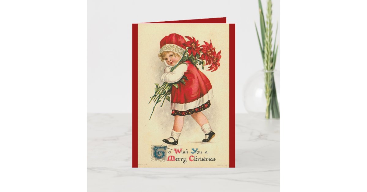 Victorian Christmas Card | Zazzle