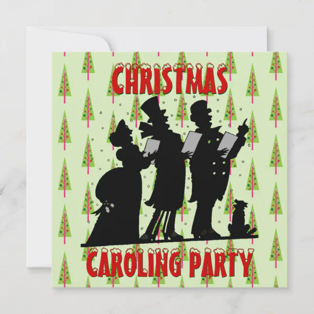 Victorian Christmas Carolers Caroling Party Invitation | Zazzle