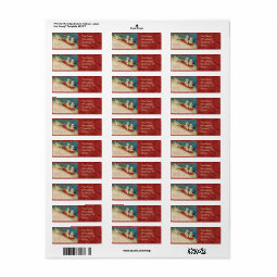 Victorian Christmas Children Return Address Labels | Zazzle