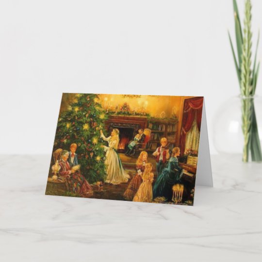 Victorian Christmas Holiday Card | Zazzle.com