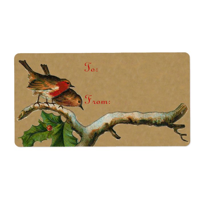 Victorian Christmas Labels | Zazzle.com