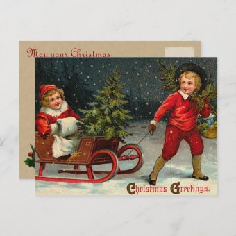 Victorian Christmas Postcards | Zazzle