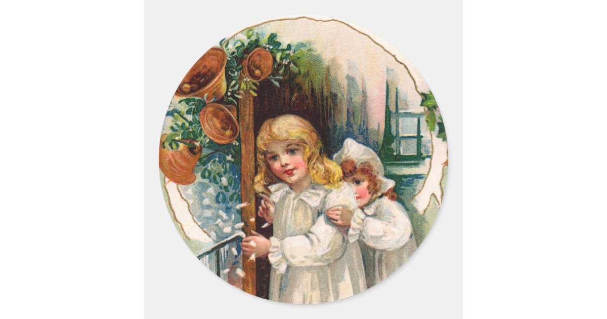 Victorian Christmas Stickers | Zazzle