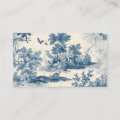 Victorian Dusty Blue French Toile Wedding Enclosure Card | Zazzle