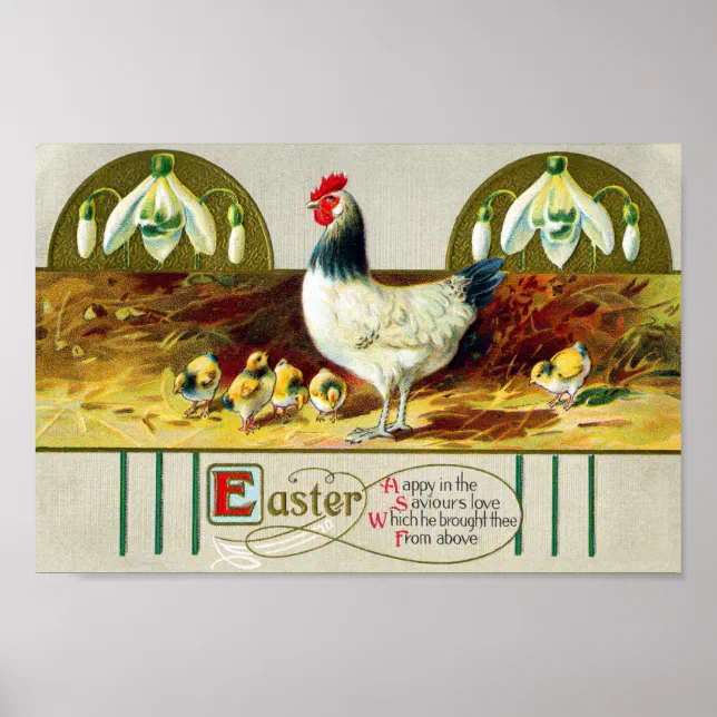 Victorian Easter Poster | Zazzle