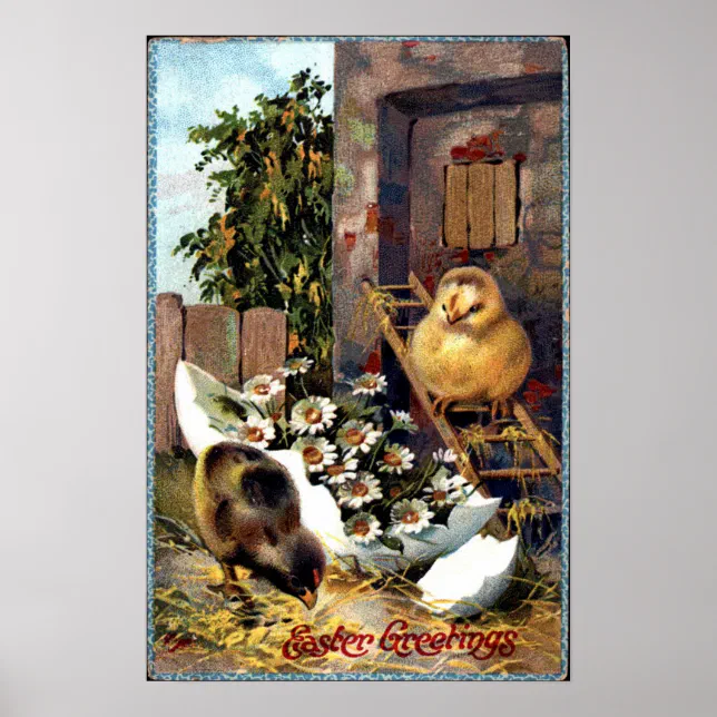 Victorian Easter Poster | Zazzle