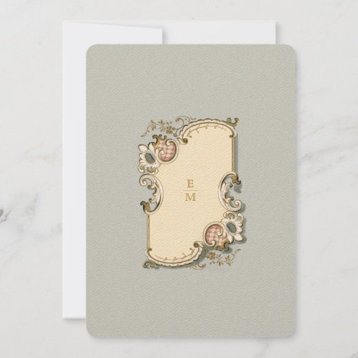 Victorian Elegance Wedding Invitation Card | Zazzle