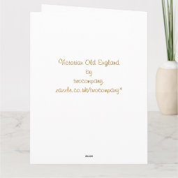VICTORIAN ENGLAND CARD | Zazzle