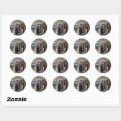 VICTORIAN ENGLAND CLASSIC ROUND STICKER | Zazzle