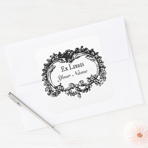 Victorian Ex-Libris Bookplate Stickers | Zazzle