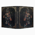 Victorian Framed Floral Bouquet Print 3 Ring Binder | Zazzle
