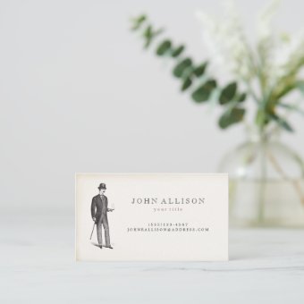 Victorian Gentleman's Vintage Calling Card 2 | Zazzle