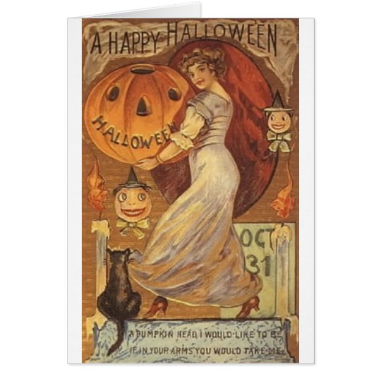 Victorian Halloween Greeting Card | Zazzle.com