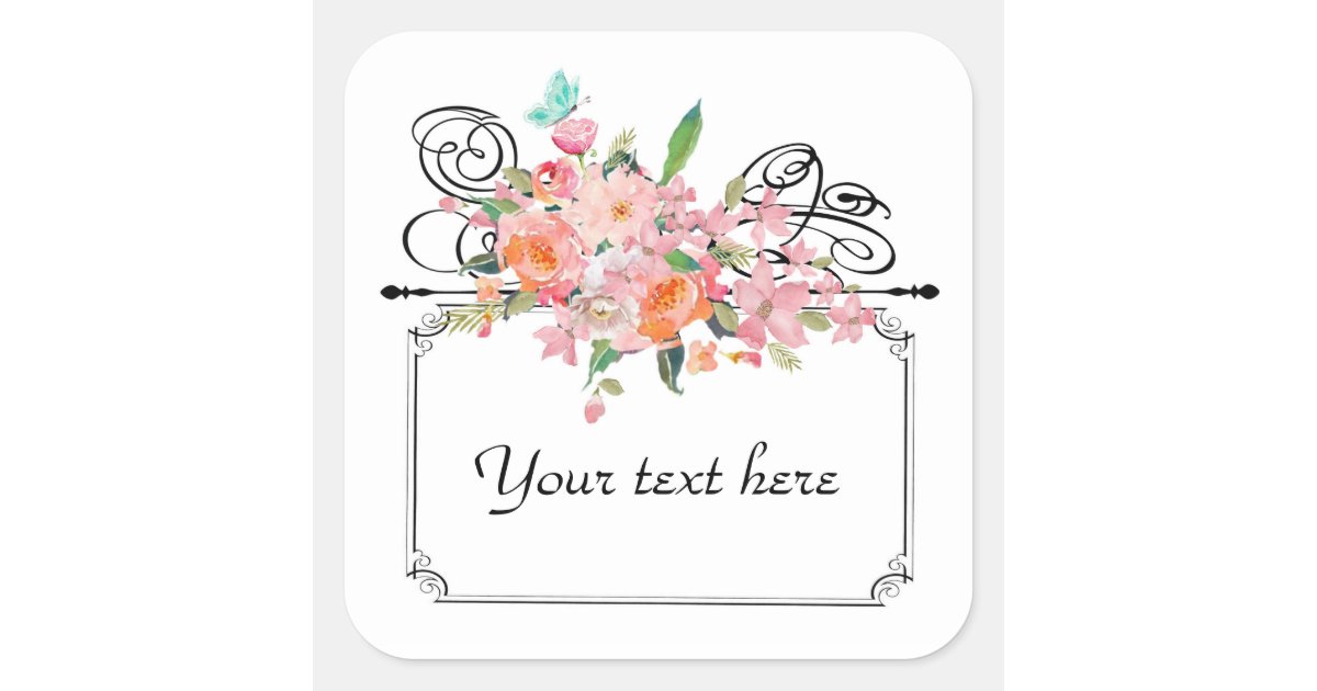Victorian hanging sign sticker | Zazzle