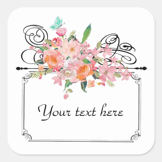 Victorian hanging sign sticker | Zazzle