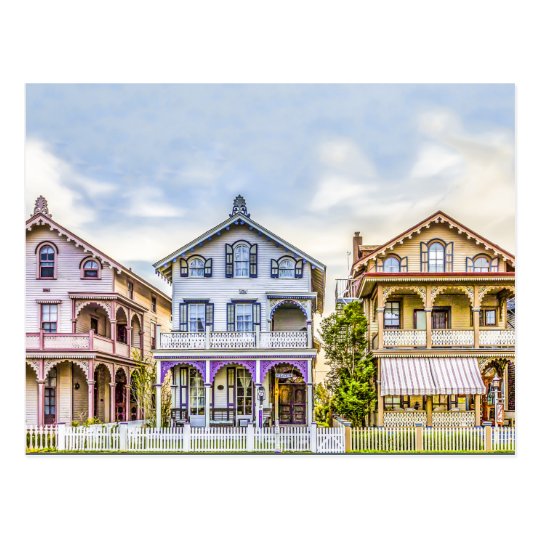 Victorian House Row Postcard | Zazzle.com