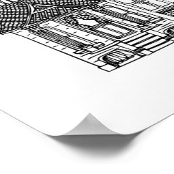 Victorian Houses Color Me Poster | Zazzle