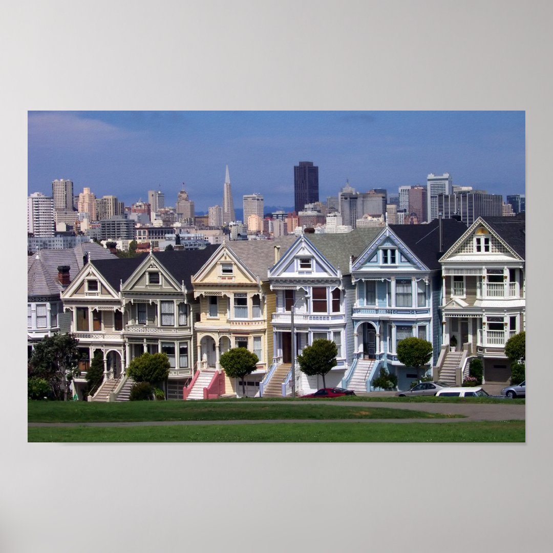 Victorian Houses Poster | Zazzle