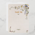 Victorian Illuminated Gold Foil Thank You Card | Zazzle