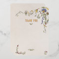Victorian Illuminated Gold Foil Thank You Card | Zazzle