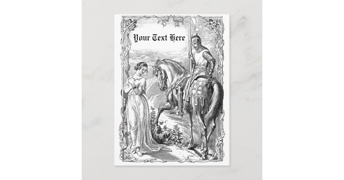 Victorian Knight Postcard | Zazzle