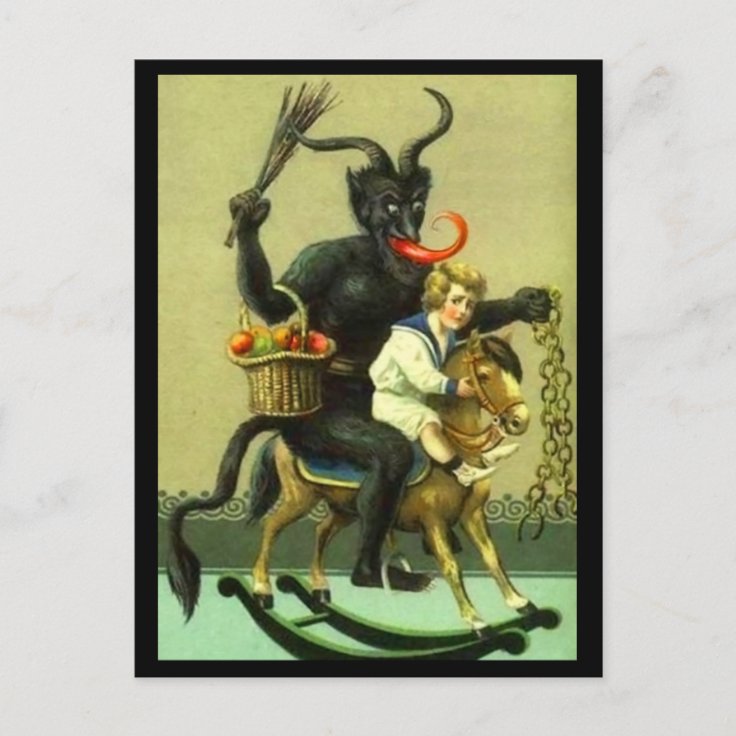 Victorian Krampus Postcard | Zazzle