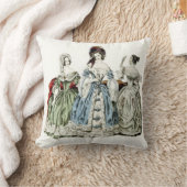 Victorian Ladies Fashion Throw Pillow | Zazzle