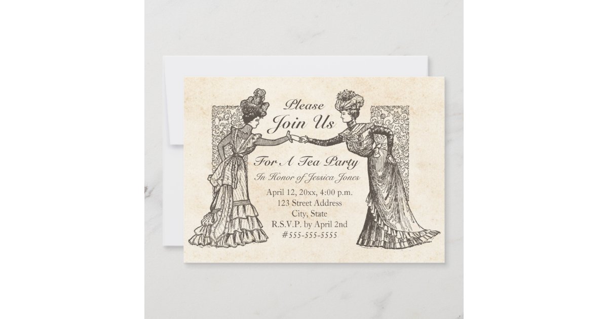 Victorian Ladies Invitation | Zazzle
