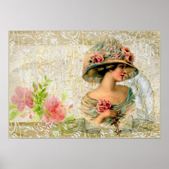 Victorian Lady Poster | Zazzle.com