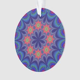 Victorian Magenta Mandala Ornament | Zazzle