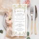 Victorian Ornate Grace Bohemian Wedding Dinner Menu | Zazzle