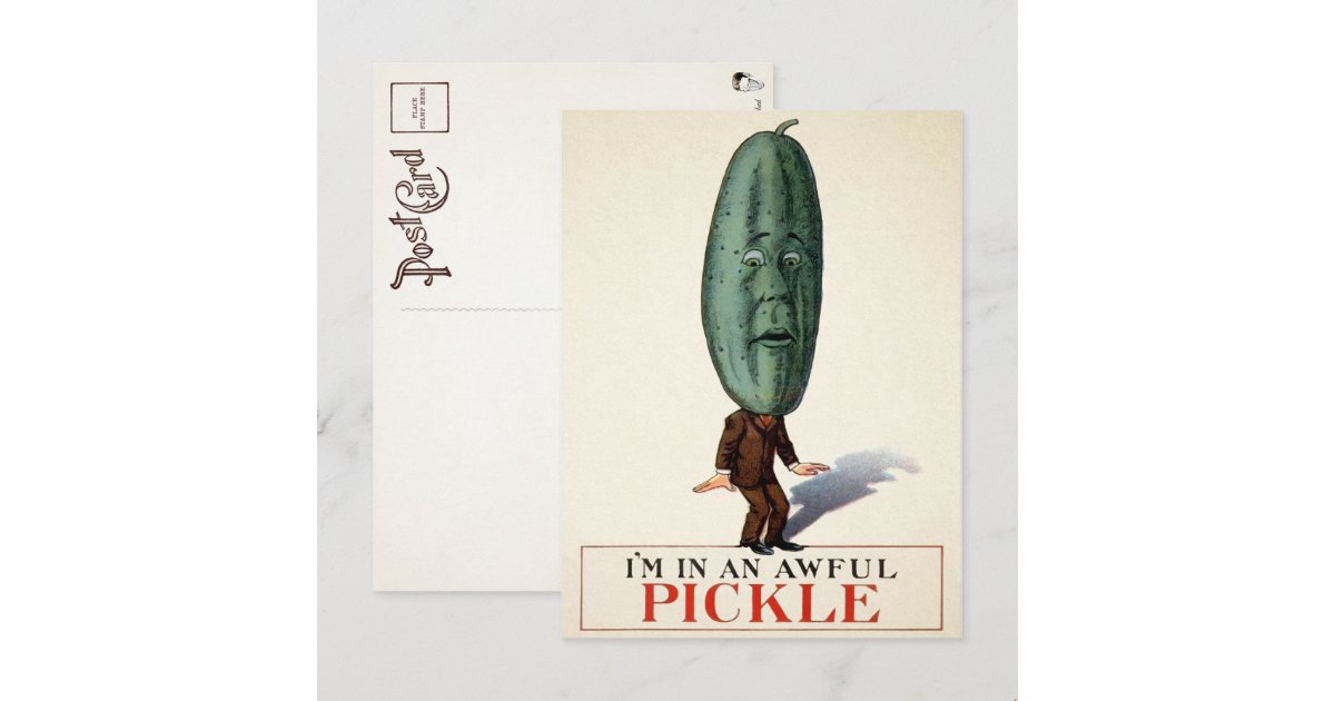 Victorian Pickle Postcard | Zazzle