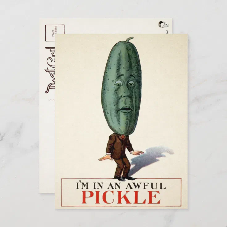Victorian Pickle Postcard | Zazzle